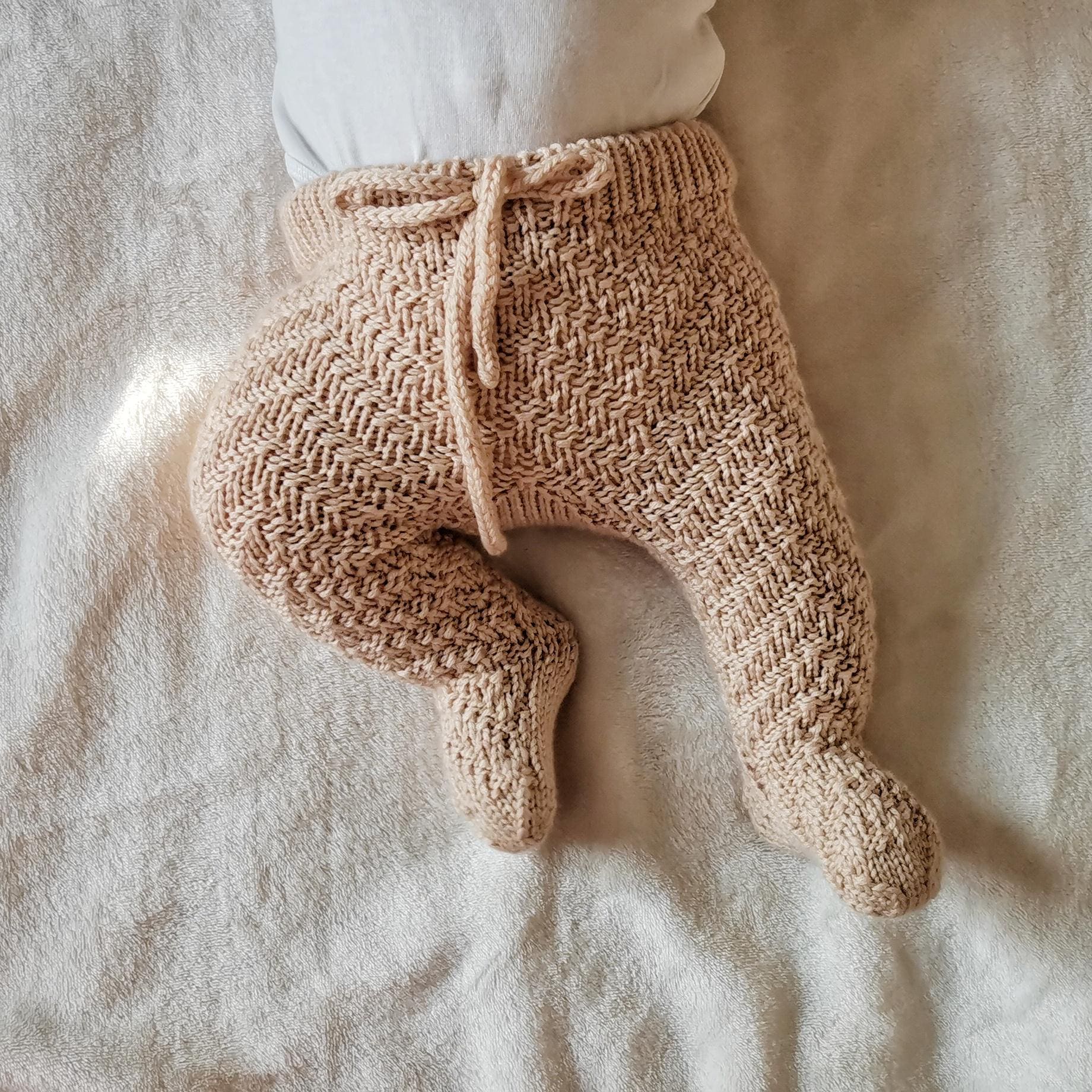 Knitting Pattern Baby Leggings, Knit Pattern Baby Pants, Herringbone ...