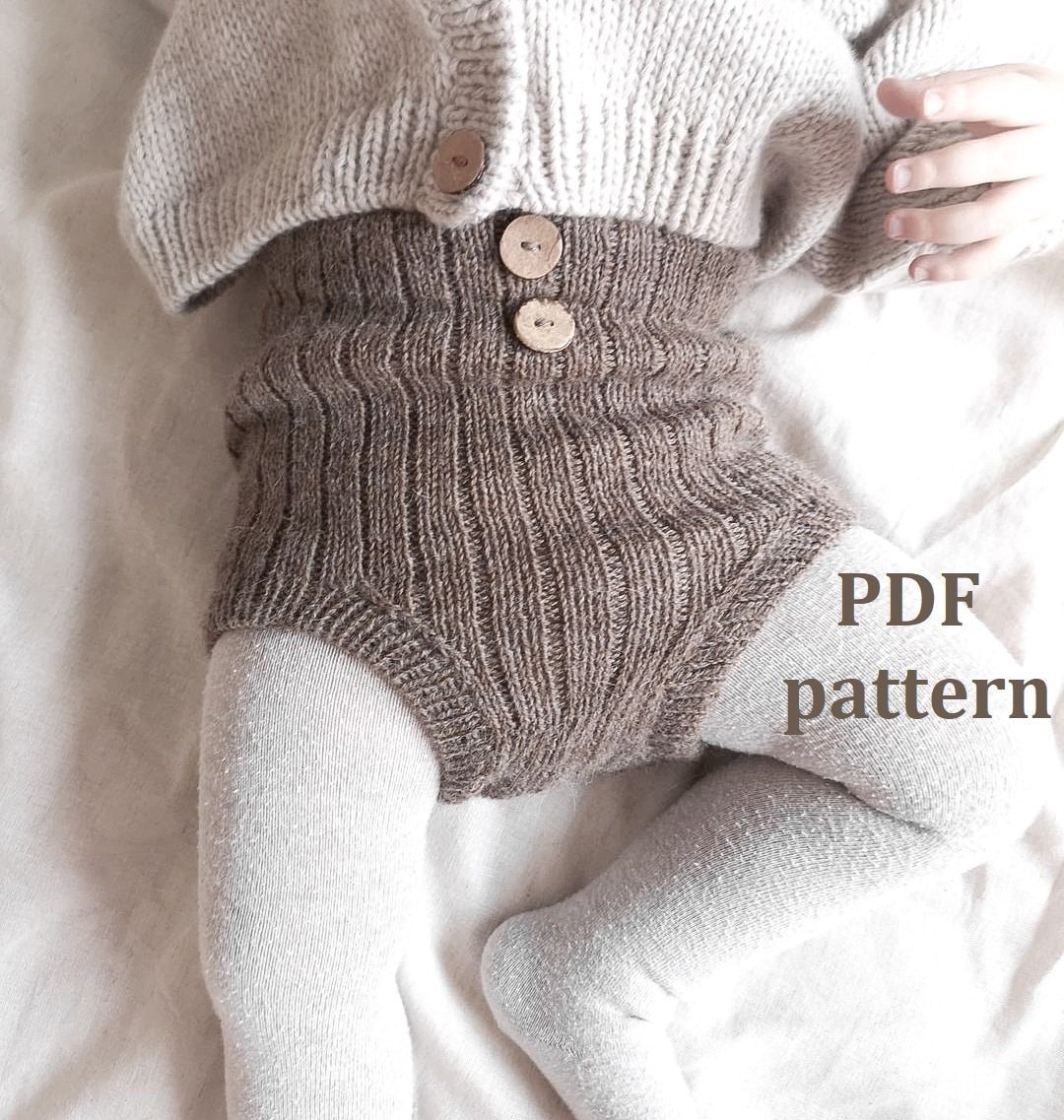 Knitting Pattern Baby Bloomers, Knitted Bloomers, Bloomers for Baby ...