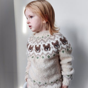 Knitting Pattern Baby Jumper. Lopapeysa Pattern, Icelandic Pattern ...