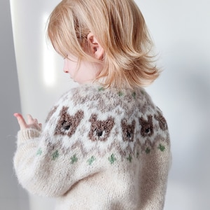 Knitting Pattern Baby Jumper. Lopapeysa Pattern, Icelandic Pattern ...