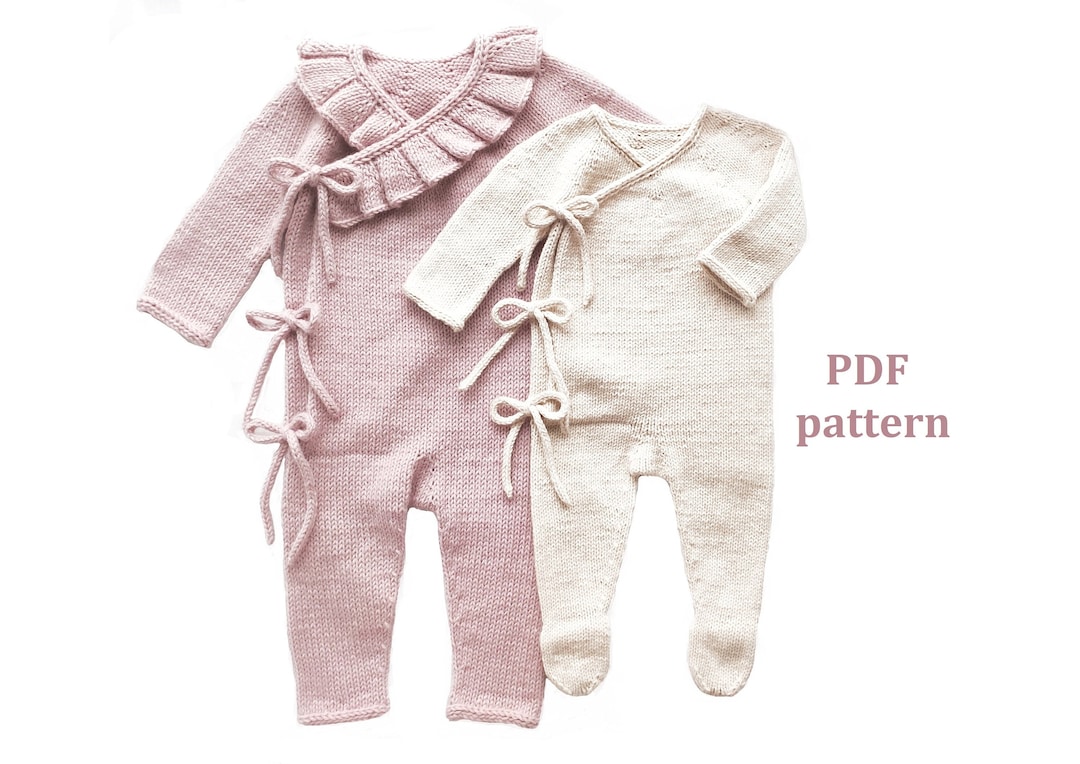 Knittng Pattern Baby Romper, Jumpsuit Pattern, Pattern in English ...