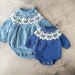 SET 2 in 1 Knitting Patterns for Baby, Knitted Baby Romper, Lopapeysa ...