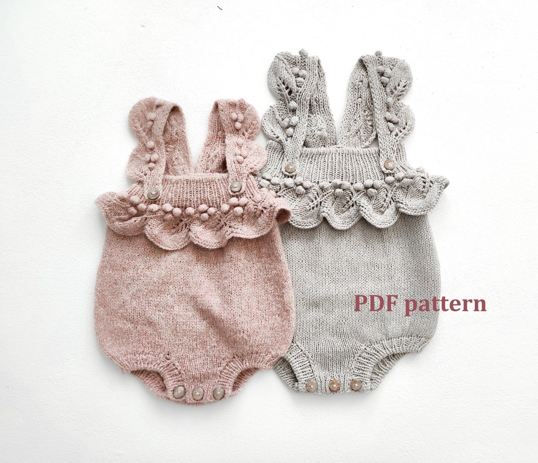Baby Romper Knitting Pattern Knitted Body Knit Bodysuit - Etsy