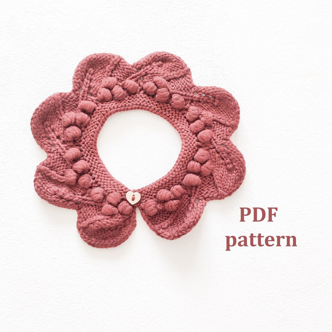 PDF Pattern Knitting Pattern Baby Collar Knitted Collar | Etsy