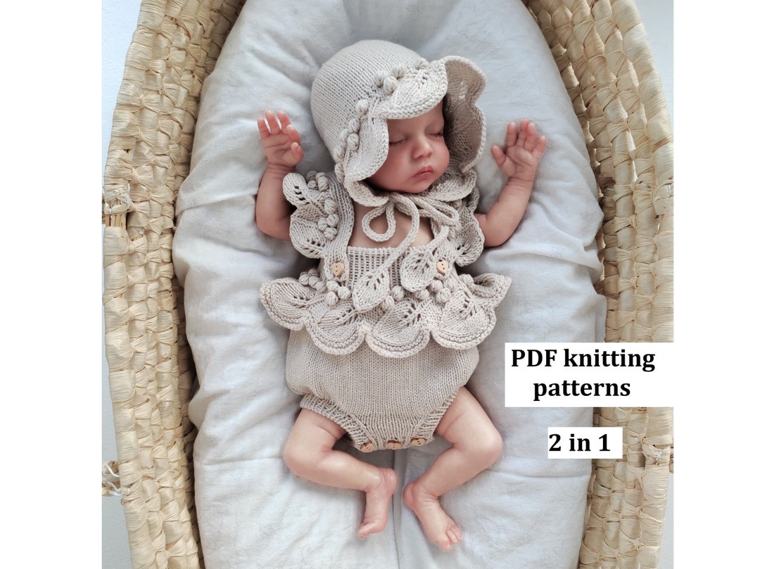 Knitting Patterns for Baby, Set of Patterns, 2 in 1, Knit Pattern Baby ...
