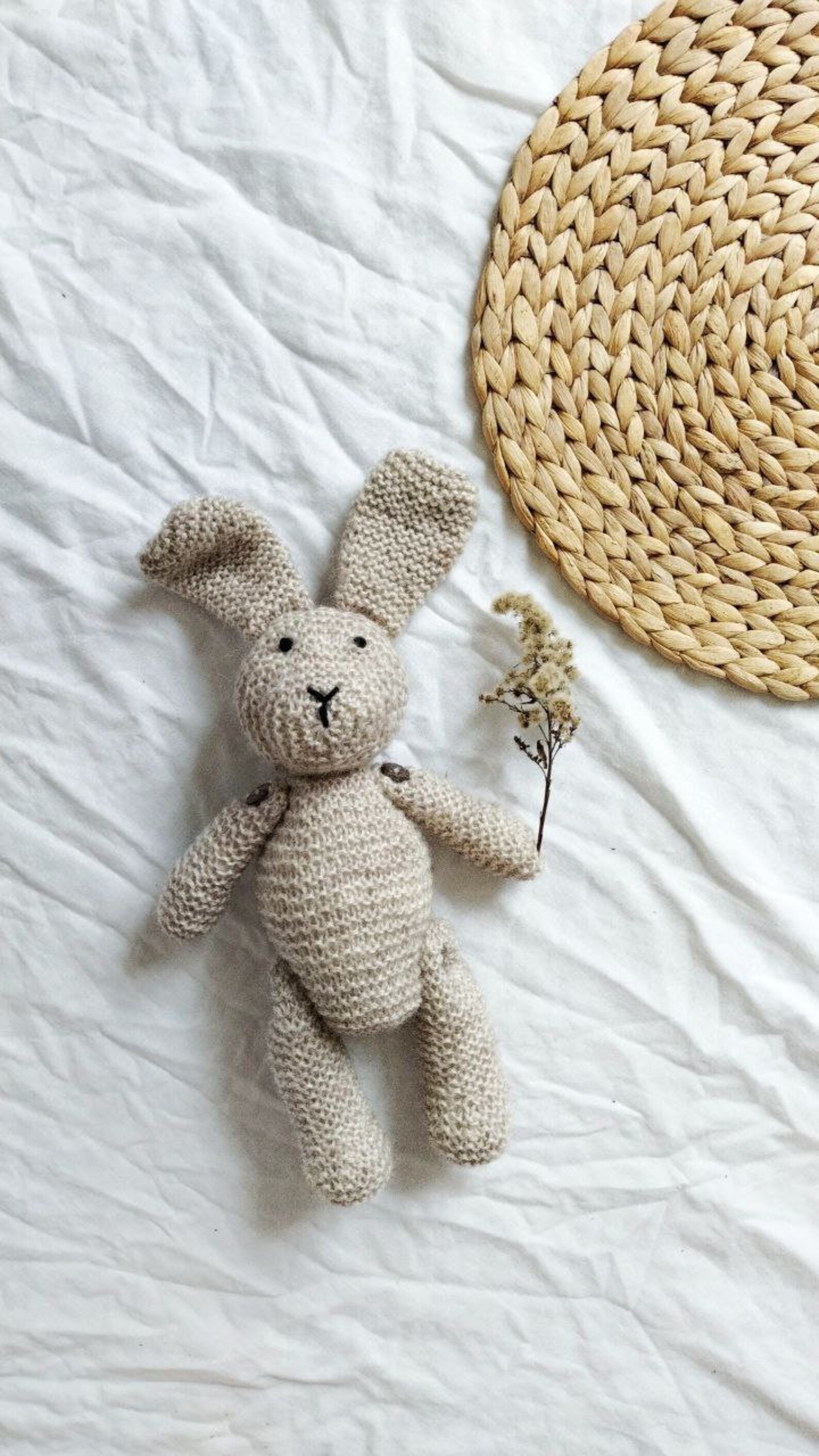 Rabbit Toy Knitting Pattern Bunny Animal Toy Knitting - Etsy