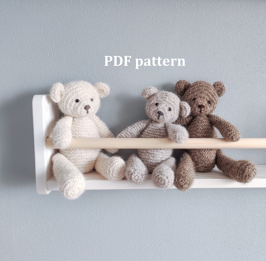 Toy Knitting Pattern Teddy Bear, Knitting Pattern Teddybear, Pdf ...
