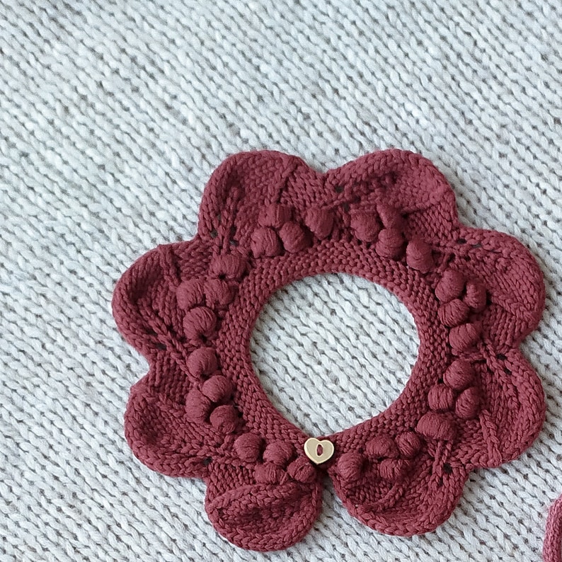 PDF Pattern Knitting Pattern Baby Collar Knitted Collar | Etsy