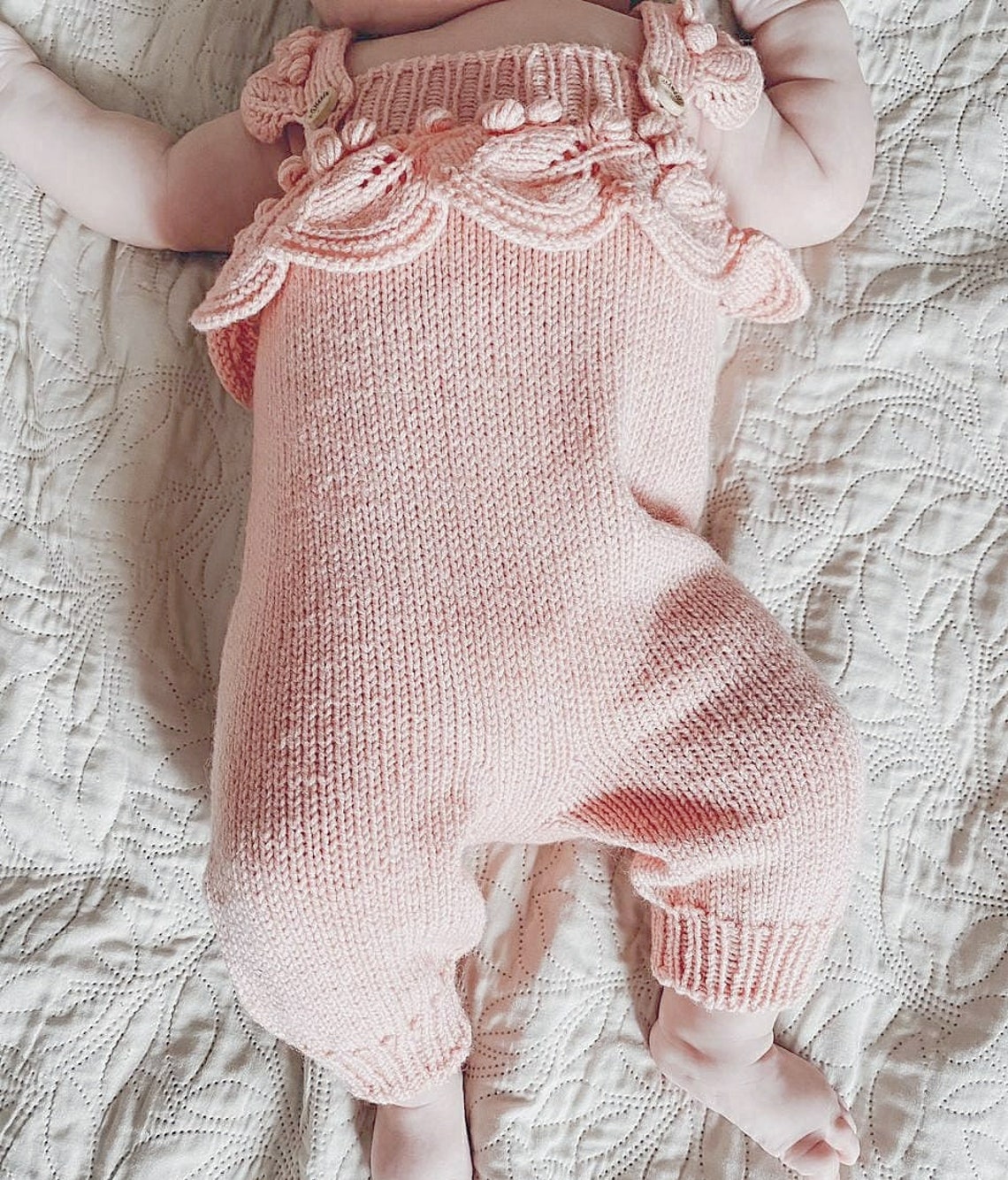 Knitting Pattern Baby Romper Knitted Romper Baby Romper | Etsy