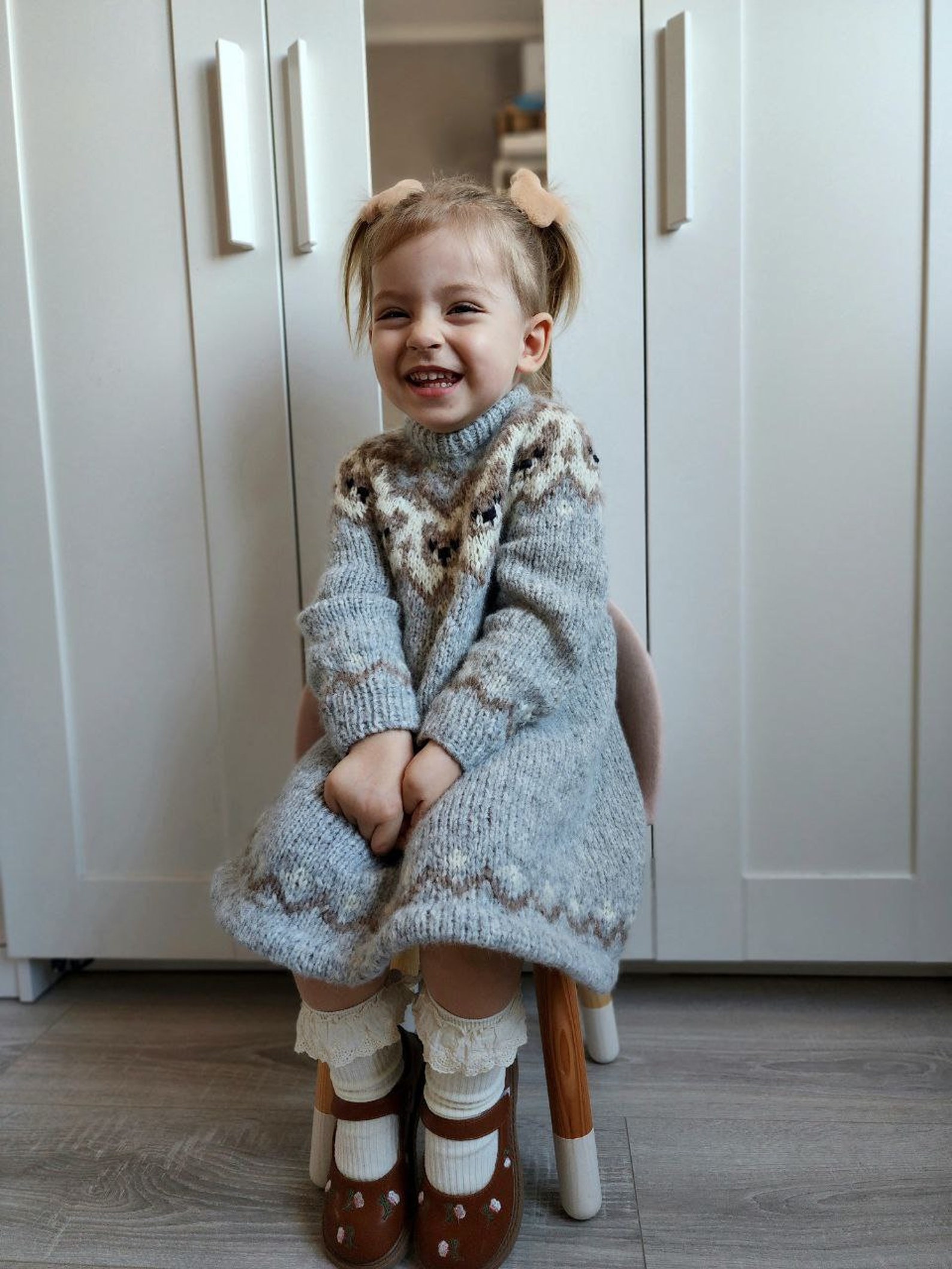 Knitting Pattern Baby Dress. Lopapeysa Pattern, Icelandic Pattern ...