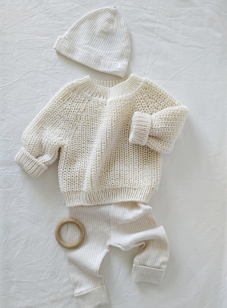 Knitting Pattern Baby Jumper Baby Girl Sweater Baby Boy - Etsy