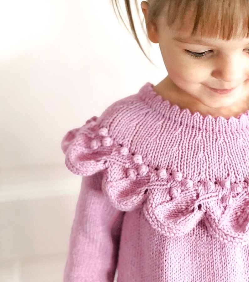 Knitting Pattern Baby Dress, Baby Girl Dress Pattern, Knit Patterns for ...