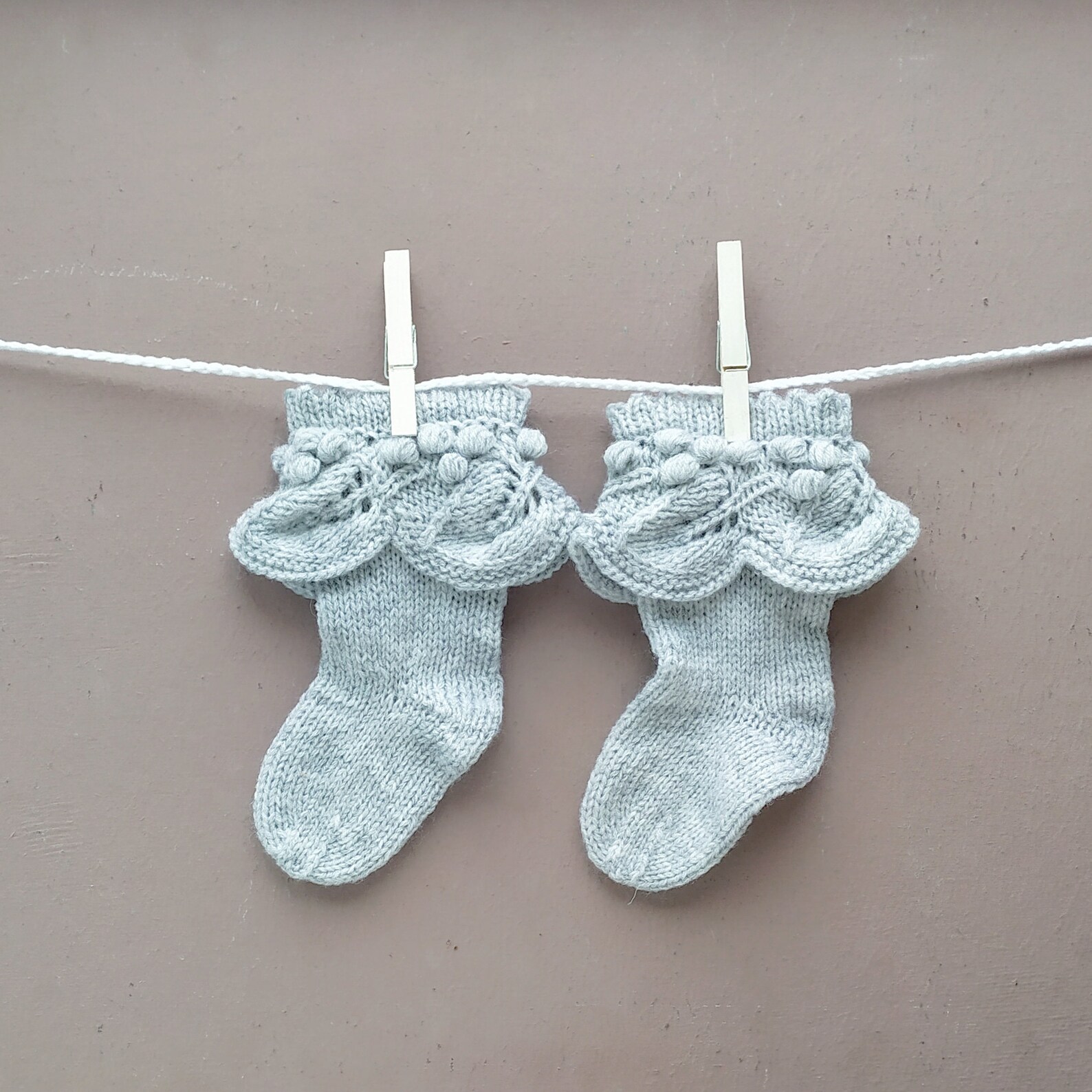 Knitting Pattern Baby Socks, Knee Socks, Baby Girl Socks, Pattern in ...