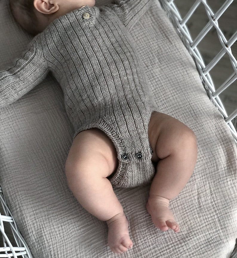 Knitting Pattern Baby Romper Baby Bodysuit Knitting Pattern - Etsy