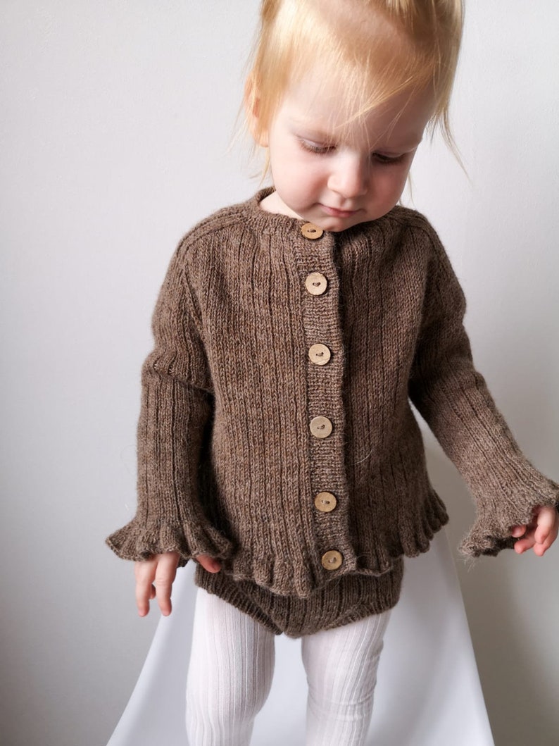 Cardigan Knitting Pattern for Baby Girl Girls Cardigan Knit - Etsy