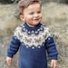 SET 2 in 1 Knitting Patterns for Baby, Knitted Baby Romper, Lopapeysa ...