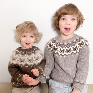 Knitting Pattern Baby Jumper. Lopapeysa Pattern, Icelandic Pattern ...