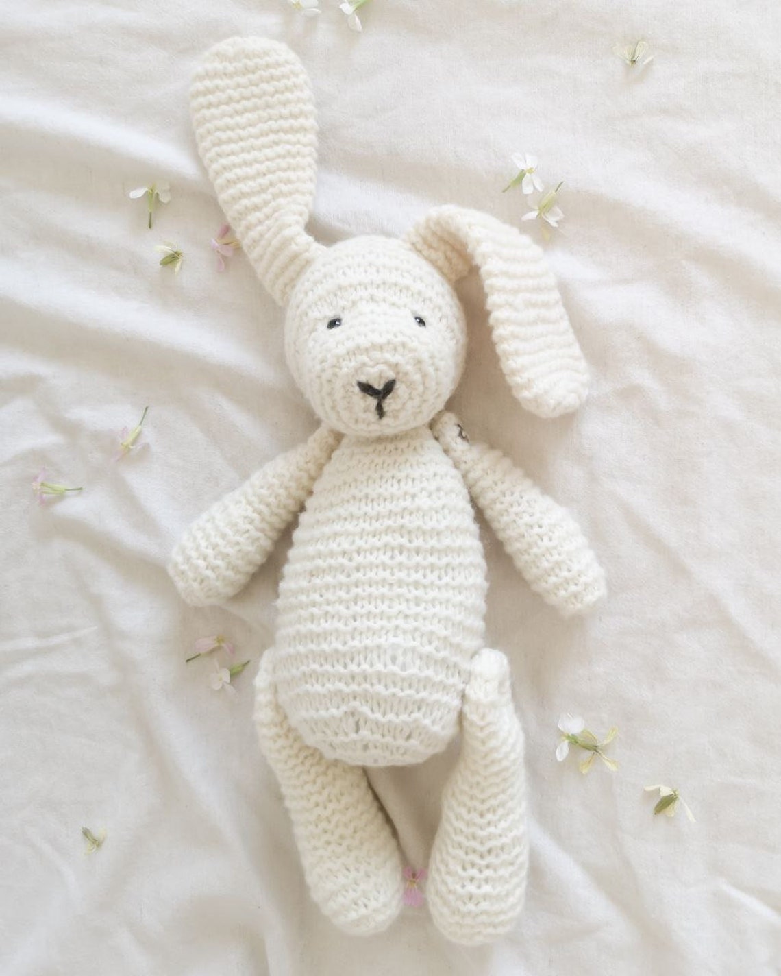 Rabbit Toy Knitting Pattern Bunny Animal Toy Knitting - Etsy
