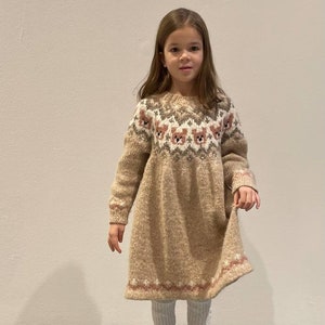 Knitting Pattern Baby Dress. Lopapeysa Pattern, Icelandic Pattern ...
