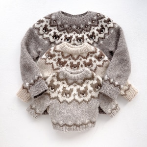 Knitting Pattern Baby Jumper. Lopapeysa Pattern, Icelandic Pattern ...