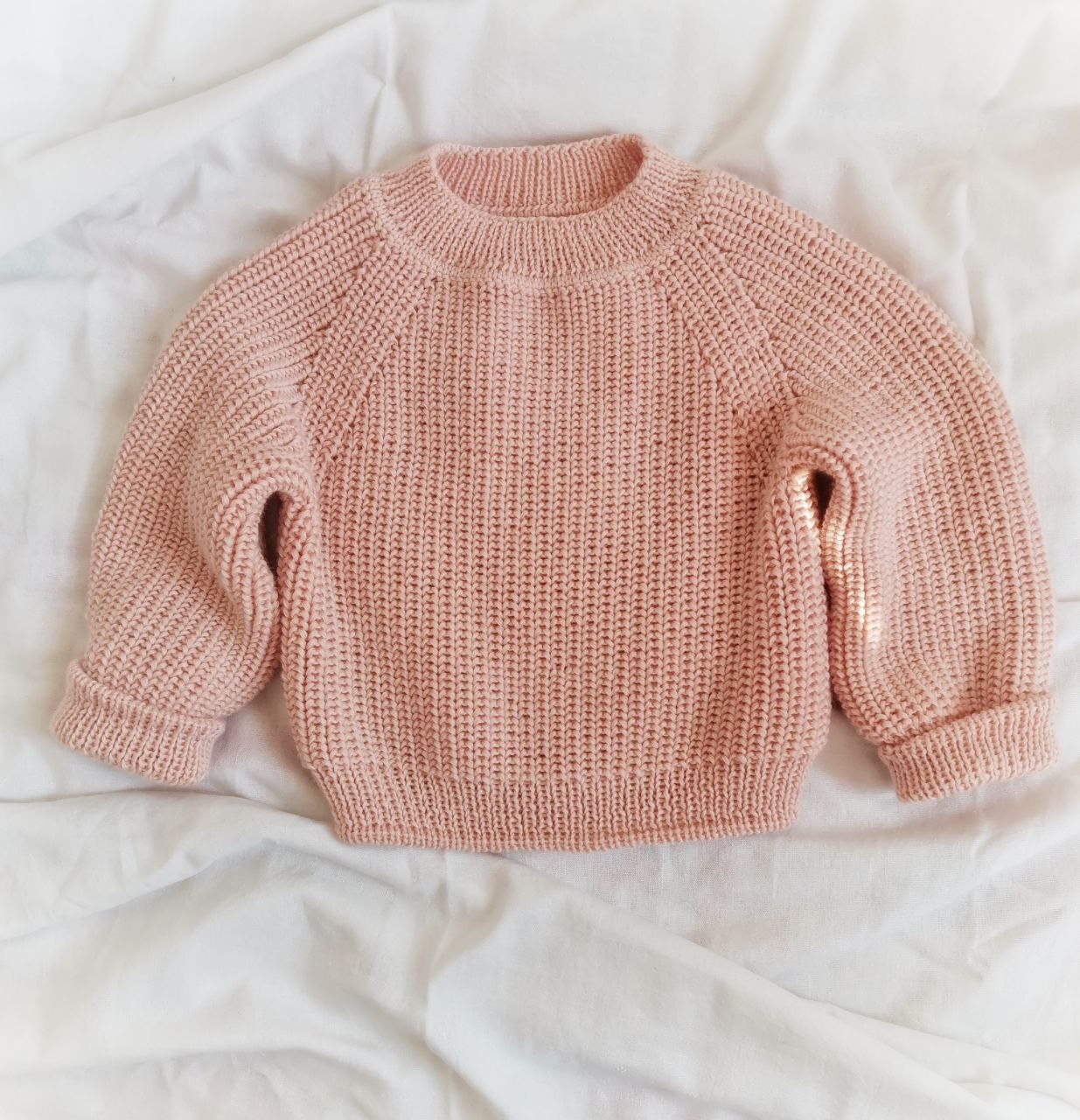 Knitting Pattern Baby Jumper, Baby Girl Sweater, Baby Boy Sweater, Step ...