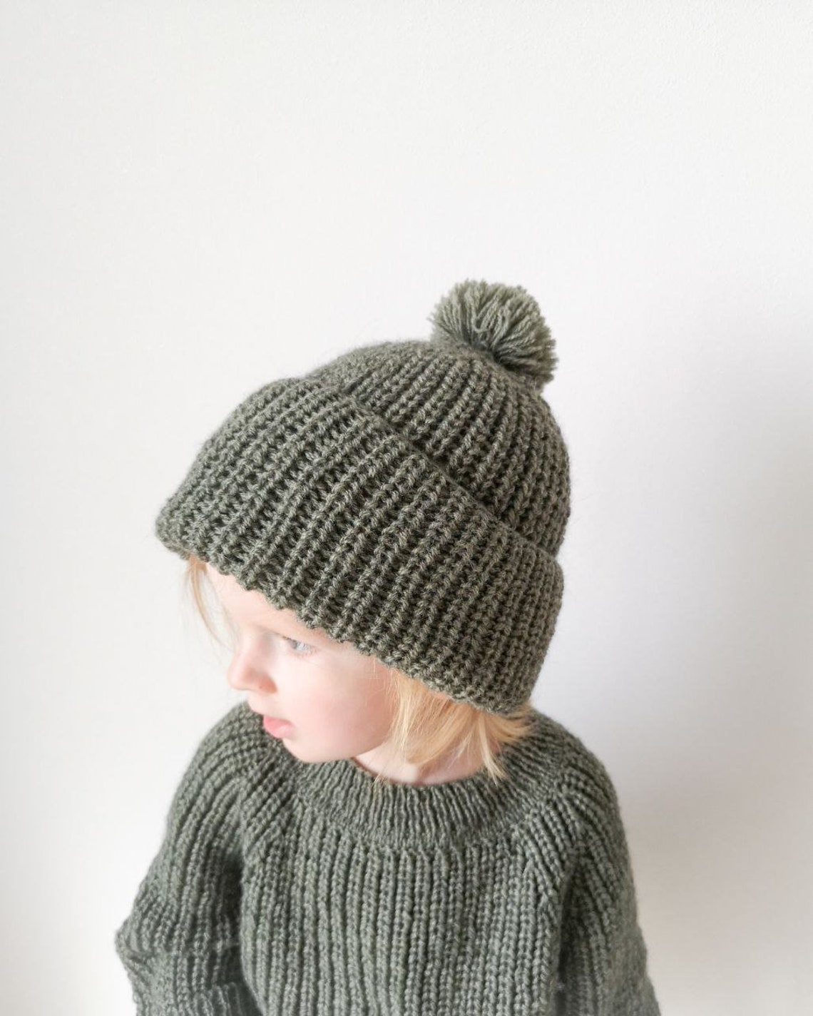 Knitting Pattern Baby Hat Todler Hat Half Fishermans Rib - Etsy