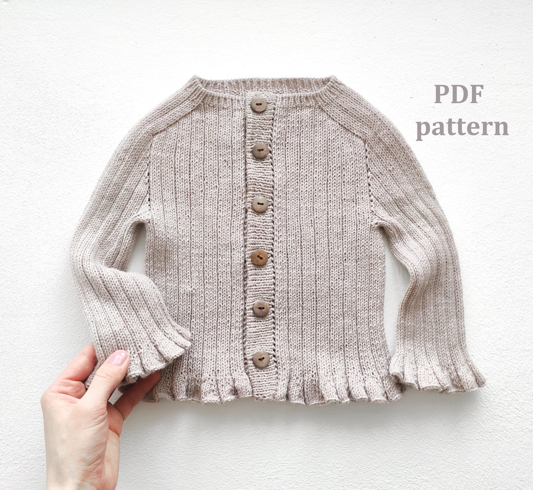 Cardigan Knitting Pattern for Baby Girl, Girls Cardigan Knit Pattern ...