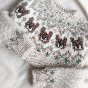 Knitting Pattern Baby Jumper. Lopapeysa Pattern, Icelandic Pattern ...