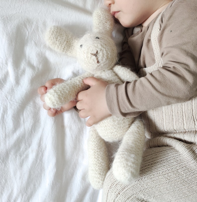 Rabbit Toy Knitting Pattern, Bunny Animal Toy Knitting Pattern, PDF ...