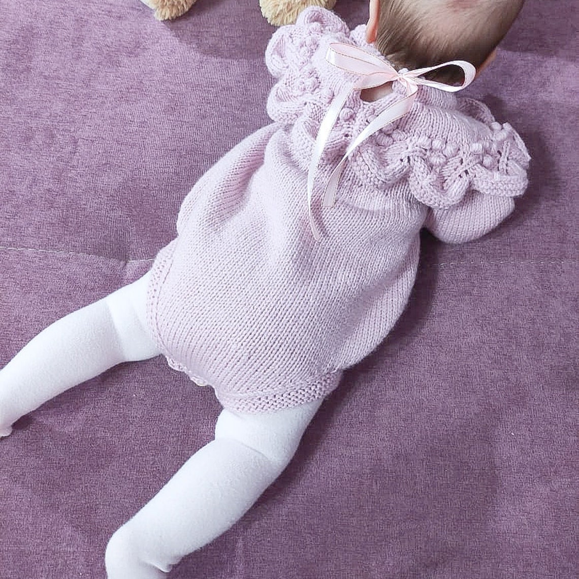 Knitting Pattern for Baby Baby Romper Knitting Pattern Baby | Etsy