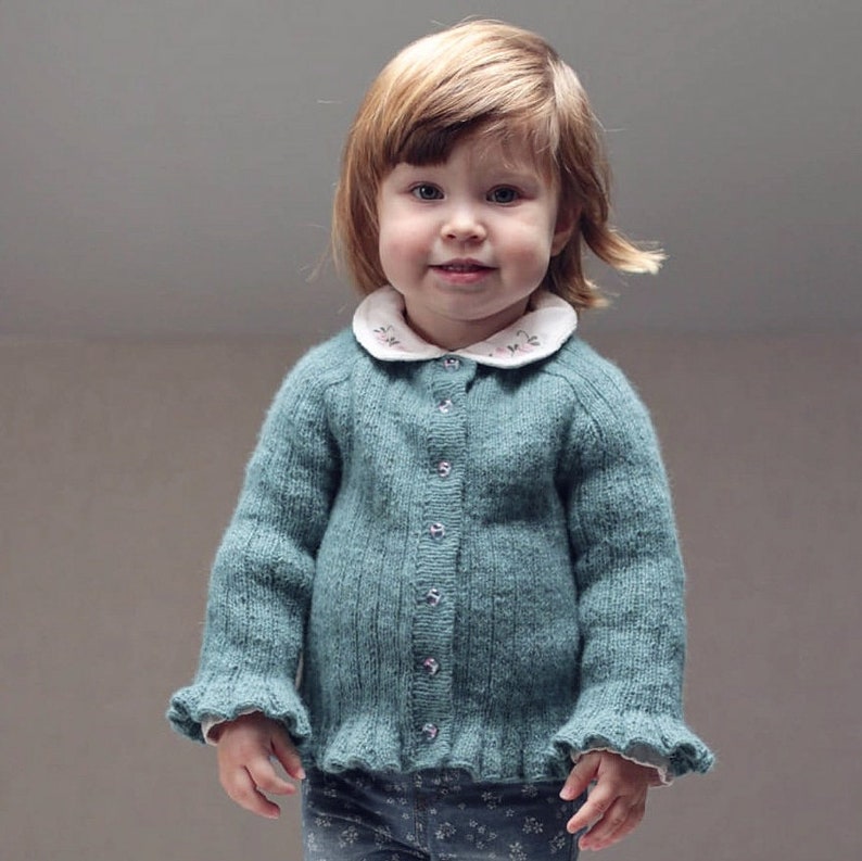 Cardigan Knitting Pattern for Baby Girl Girls Cardigan Knit - Etsy
