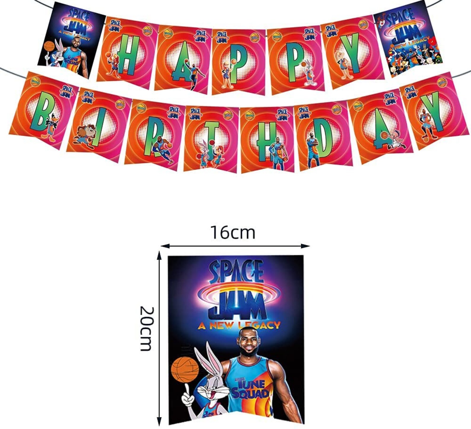 SPACE JAM Party Supplies Decoration, Plates, Cups Napkins Party ...