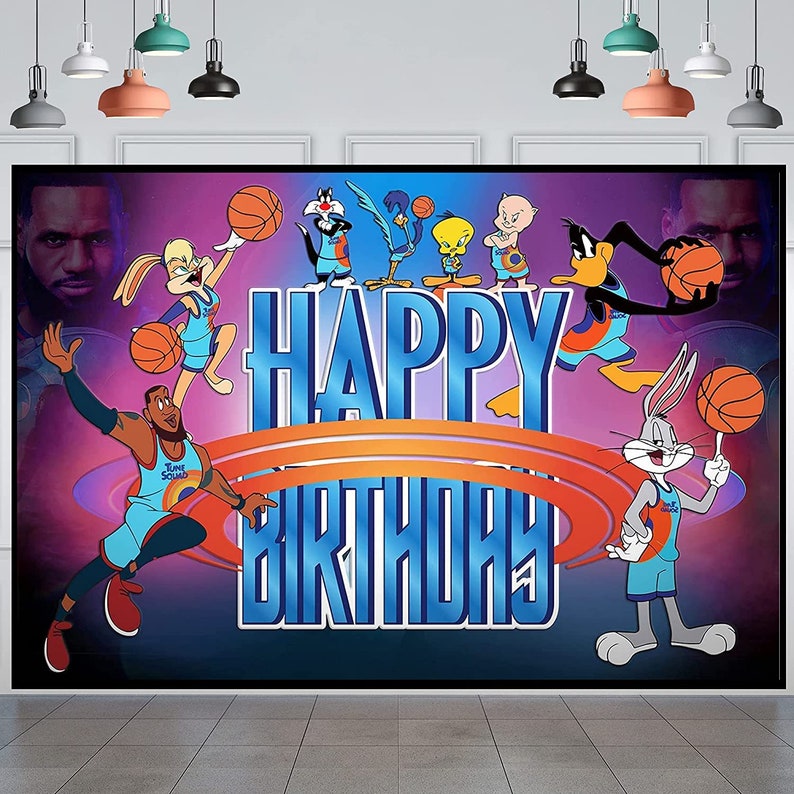 SPACE JAM Party Supplies Decoration, Plates, Cups Napkins Party ...