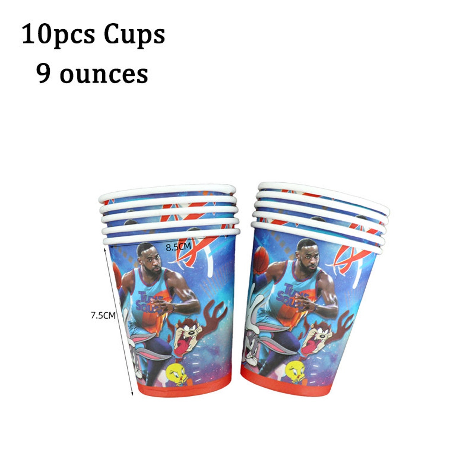 SPACE JAM Party Supplies Decoration, Plates, Cups Napkins Party ...