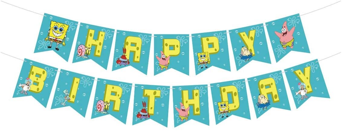 Spongebob Birthday Banner