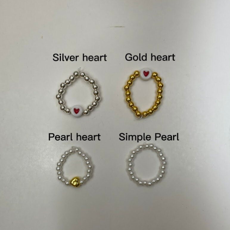 Preppy Aesthetic Customizable Rings - Etsy