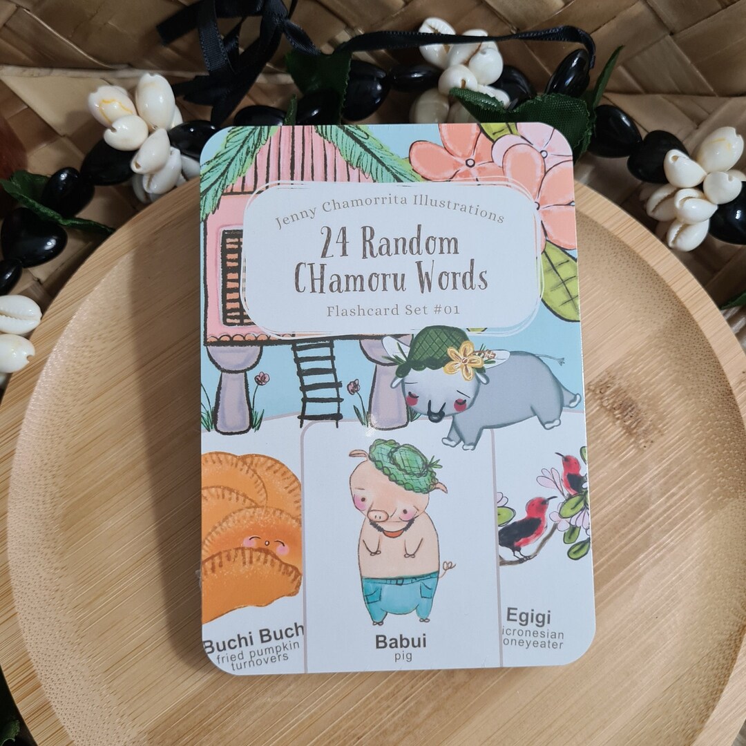 Guam Chamoru/chamorro Language Flashcards Language Learning for Kids - Etsy