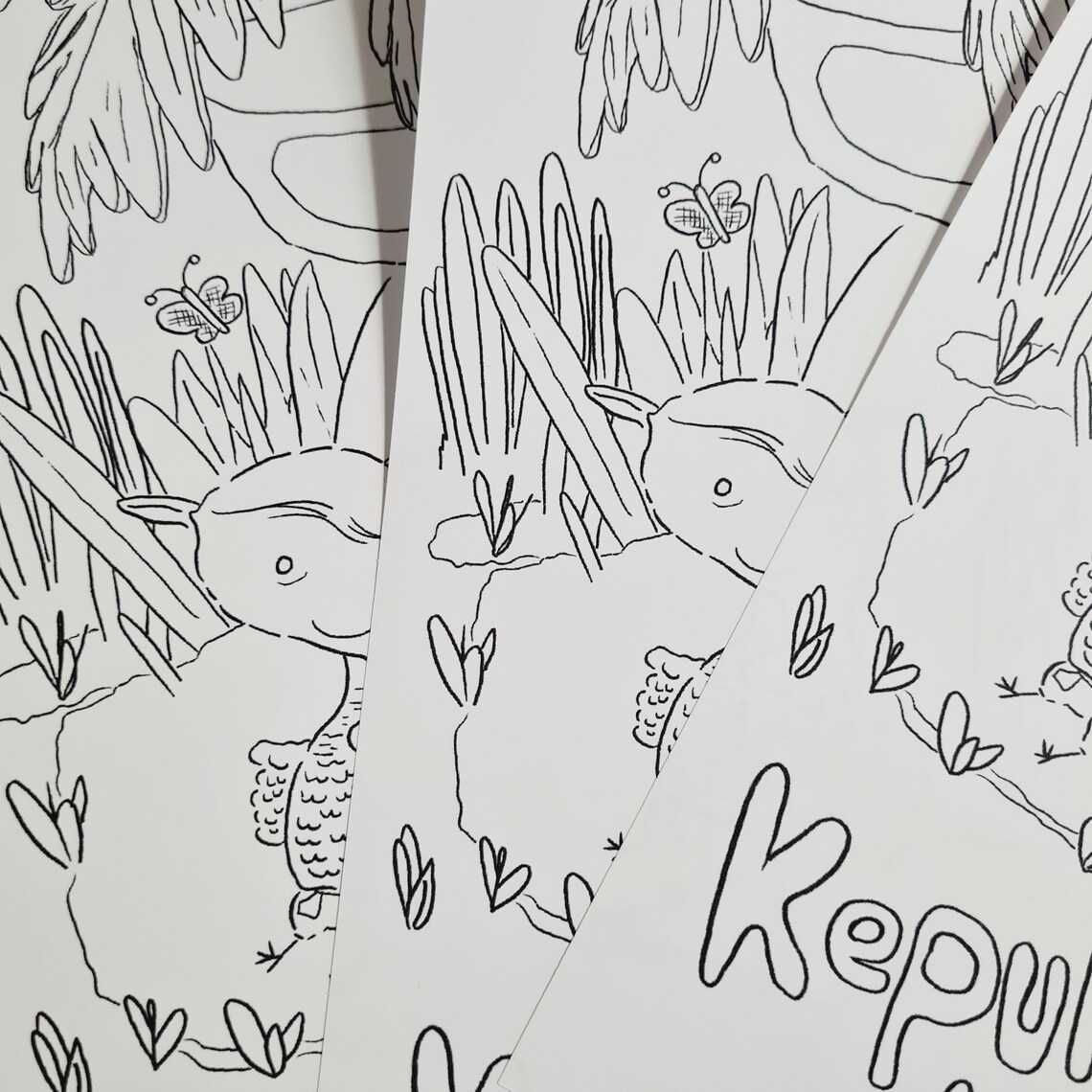 Printable Coloring Page Storybook Theme Little Kepuha Ko'ko & Carabao ...