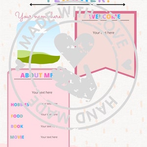MEET THE TEACHER Template Editable Rainbow - Etsy