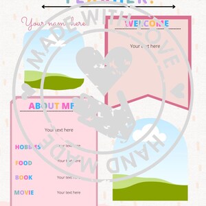 MEET THE TEACHER Template Editable Rainbow - Etsy
