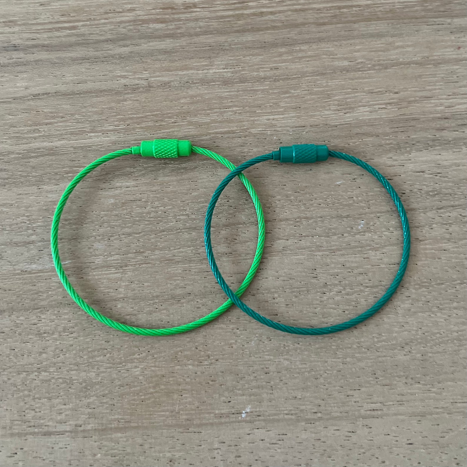 Stainless Steel Wire Rings Luggage Tag Rings Wire Rope Keyrings Bulk ...