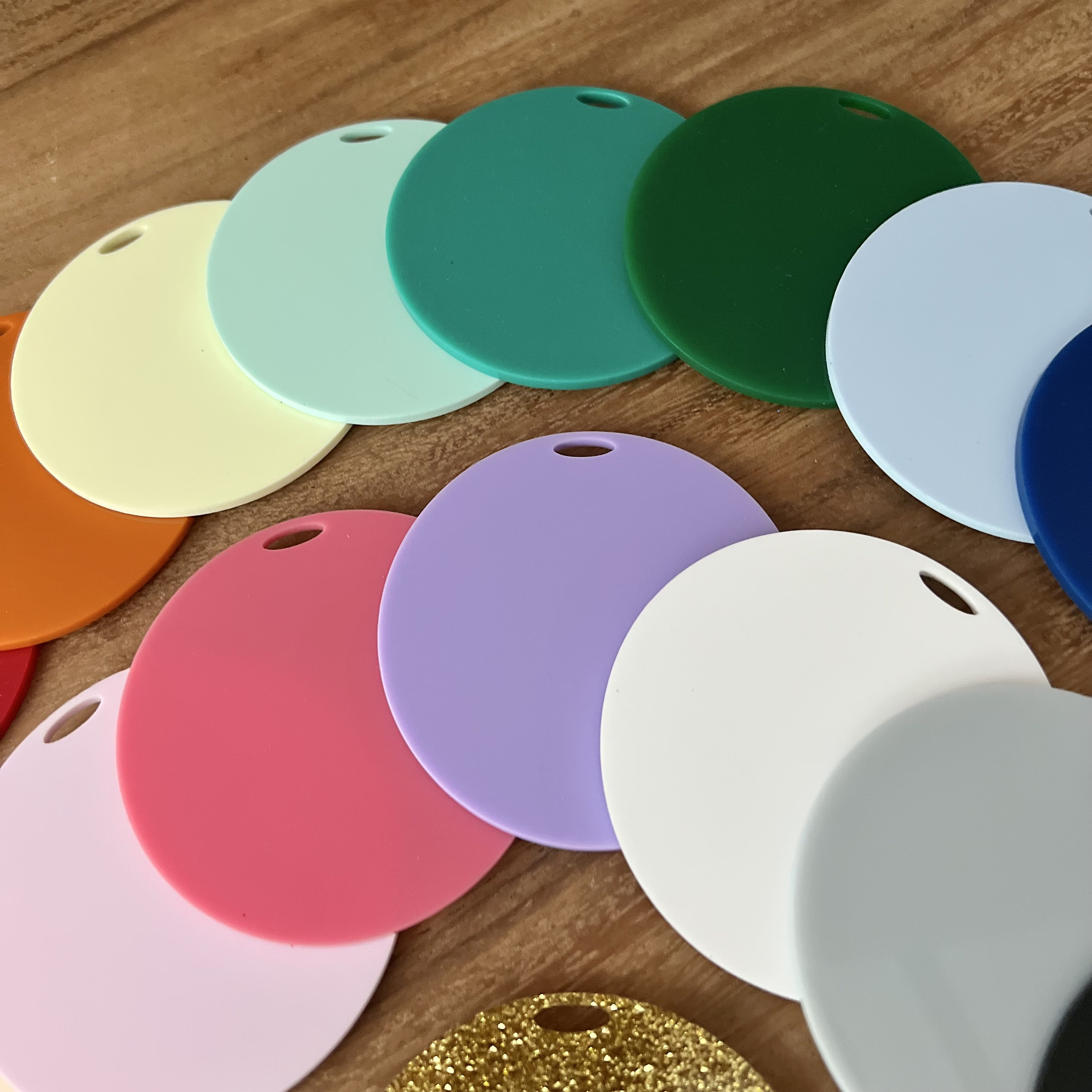 Acrylic Circle Blanks Bag Charm Blank Bag Tag Blank - Etsy