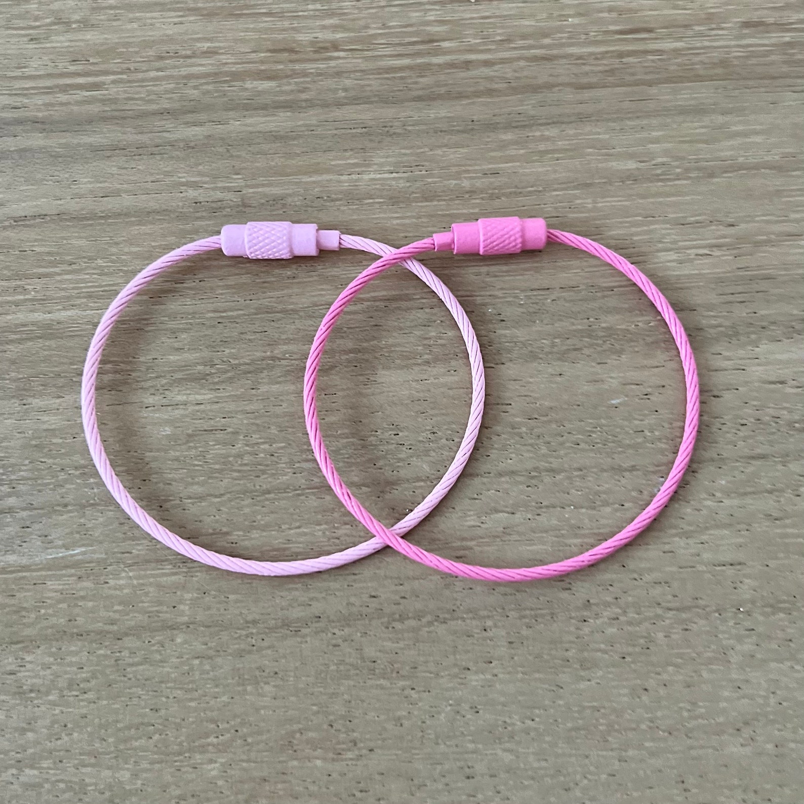 Stainless Steel Wire Rings Luggage Tag Rings Wire Rope Keyrings Bulk ...