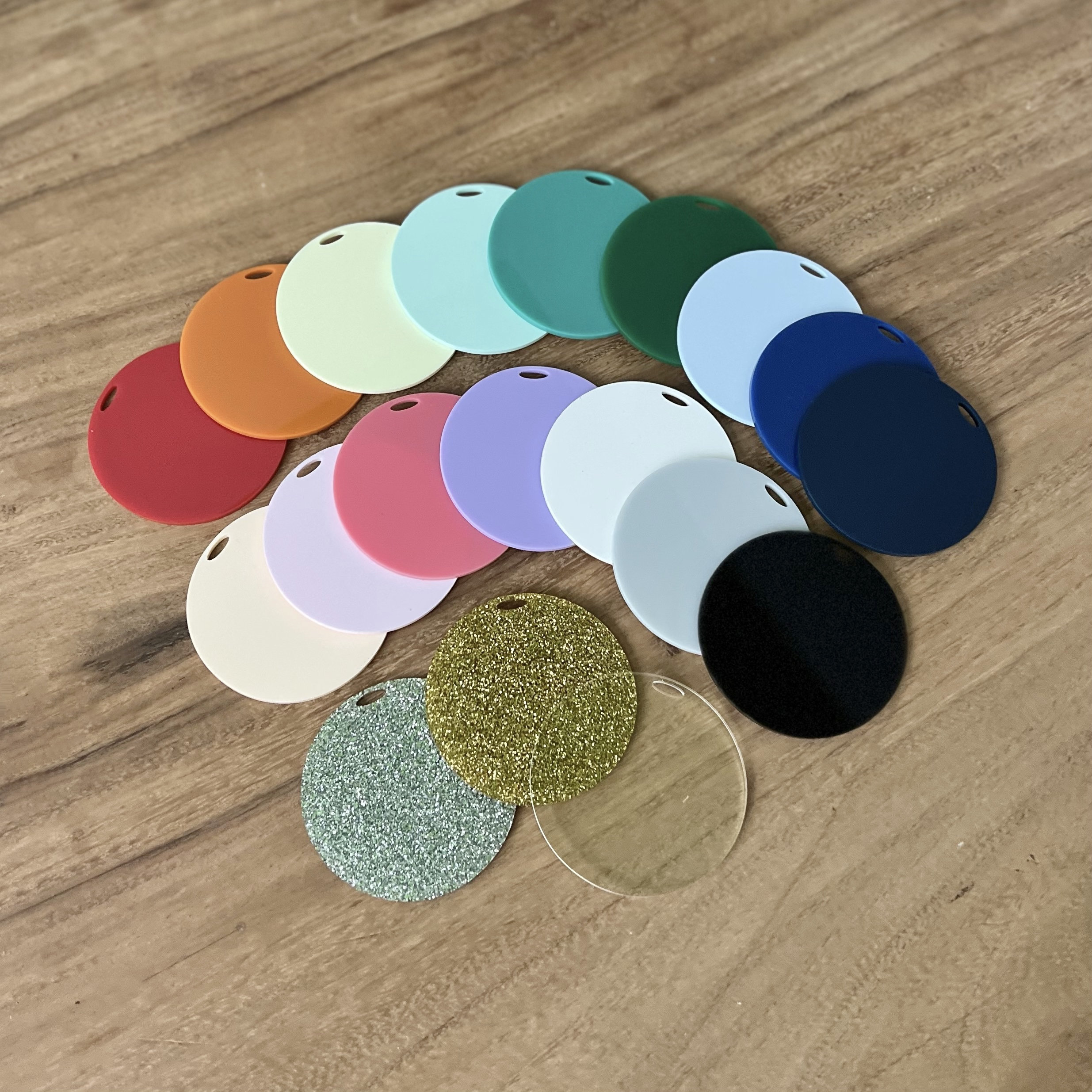 Acrylic Circle Blanks Bag Charm Blank Bag Tag Blank - Etsy