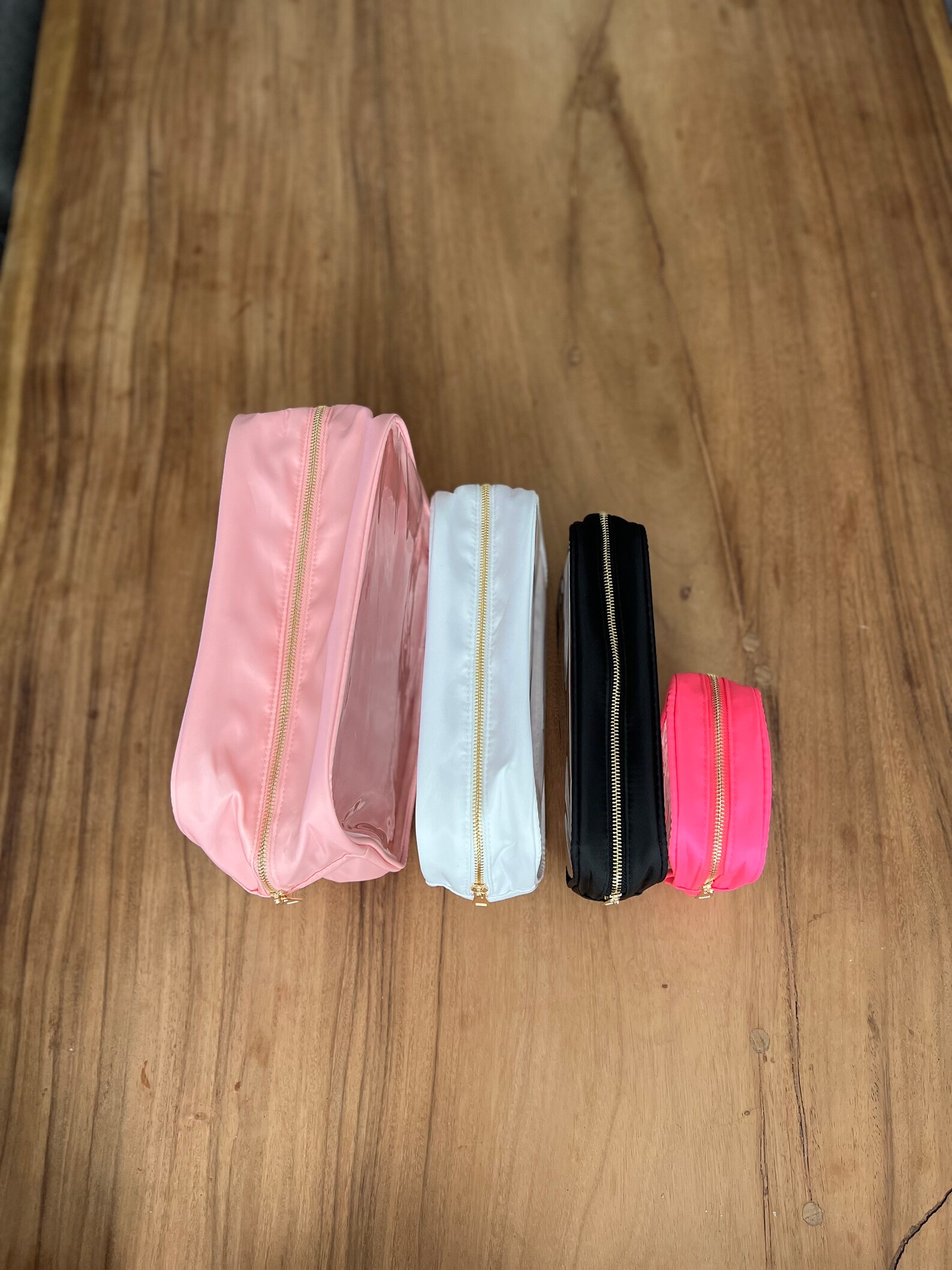 Clear Bags for Letter Patches Initial Makeup Bags Cosmetic Bag Brides ...