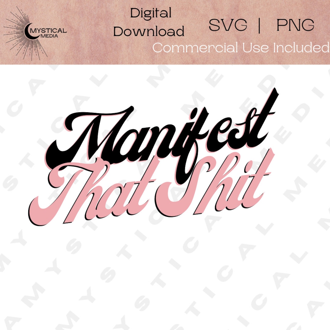 Manifest That Shit PNG SVG Manifest PNG for Cricut - Etsy