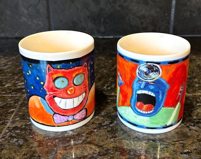 Oaxacan Barro Negro Face Mug From San Bartolo Coyotepec - Etsy