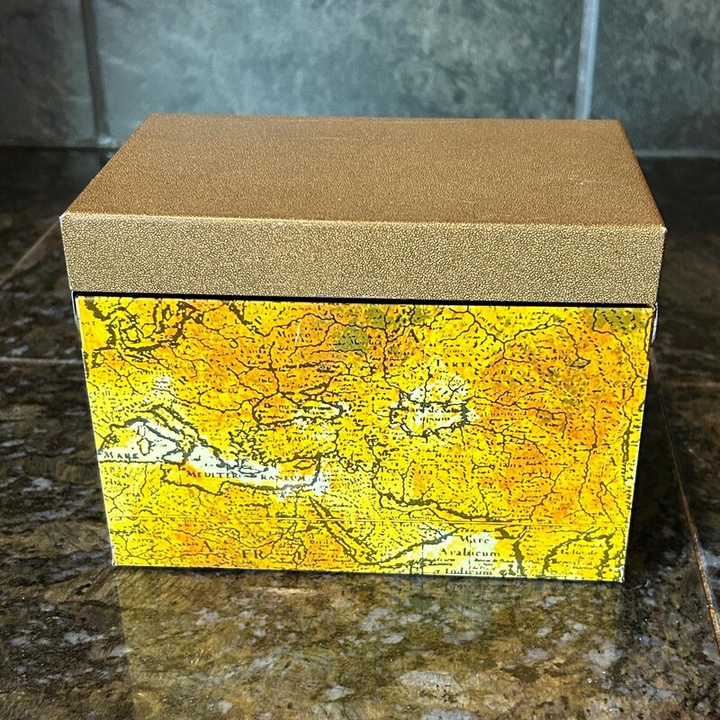 Old Recipe Metal Box - Etsy