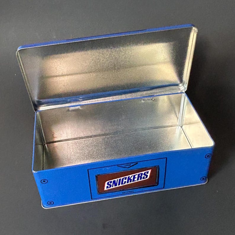 Snickers Boom Box Tin: Dated 1989 (9"x4.5"x3") - Etsy