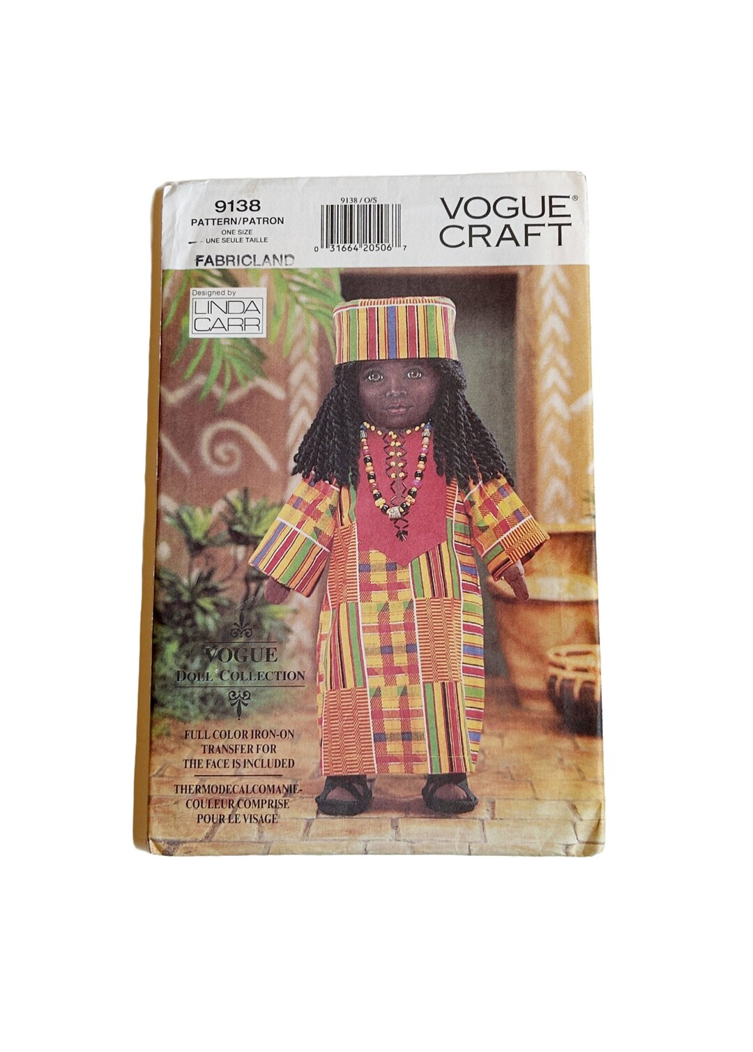 Vogue Craft 18 Inch African Doll Pattern 9138 African Doll Clothes ...